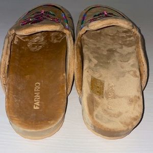 FARM Rio | Shoes | Farm Rio Sand Island Velvet Tapestry Clog Mule Slide ...